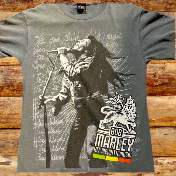 Zion Rootswear | Shirts | Zion Rootwear Bob Marley Hit Me With Music ...